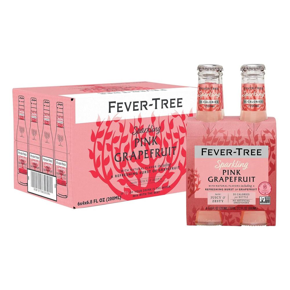 Fever Tree Sparkling Pink Grapefruit Soda, 24 x 200ml
